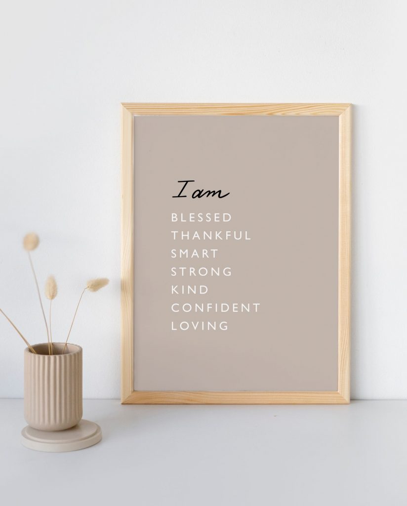 „I Am“ Poster – Seeds & Feathers